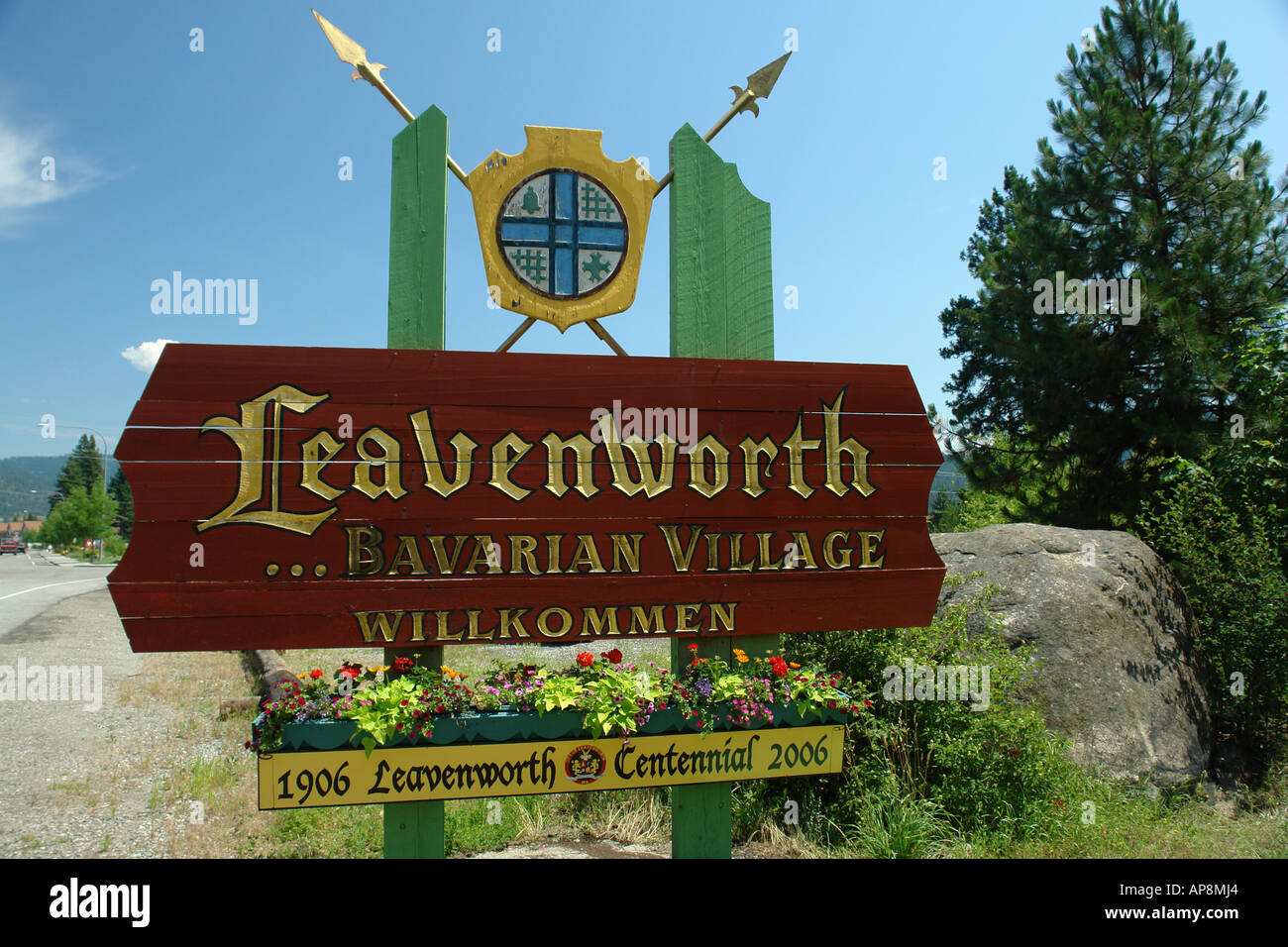 Leavenworth washington sign hi-res stock photography and images - Alamy