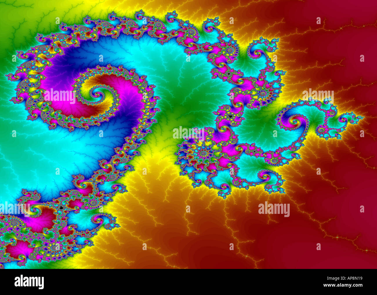 Fractals patterns symmetry hi-res stock photography and images - Alamy