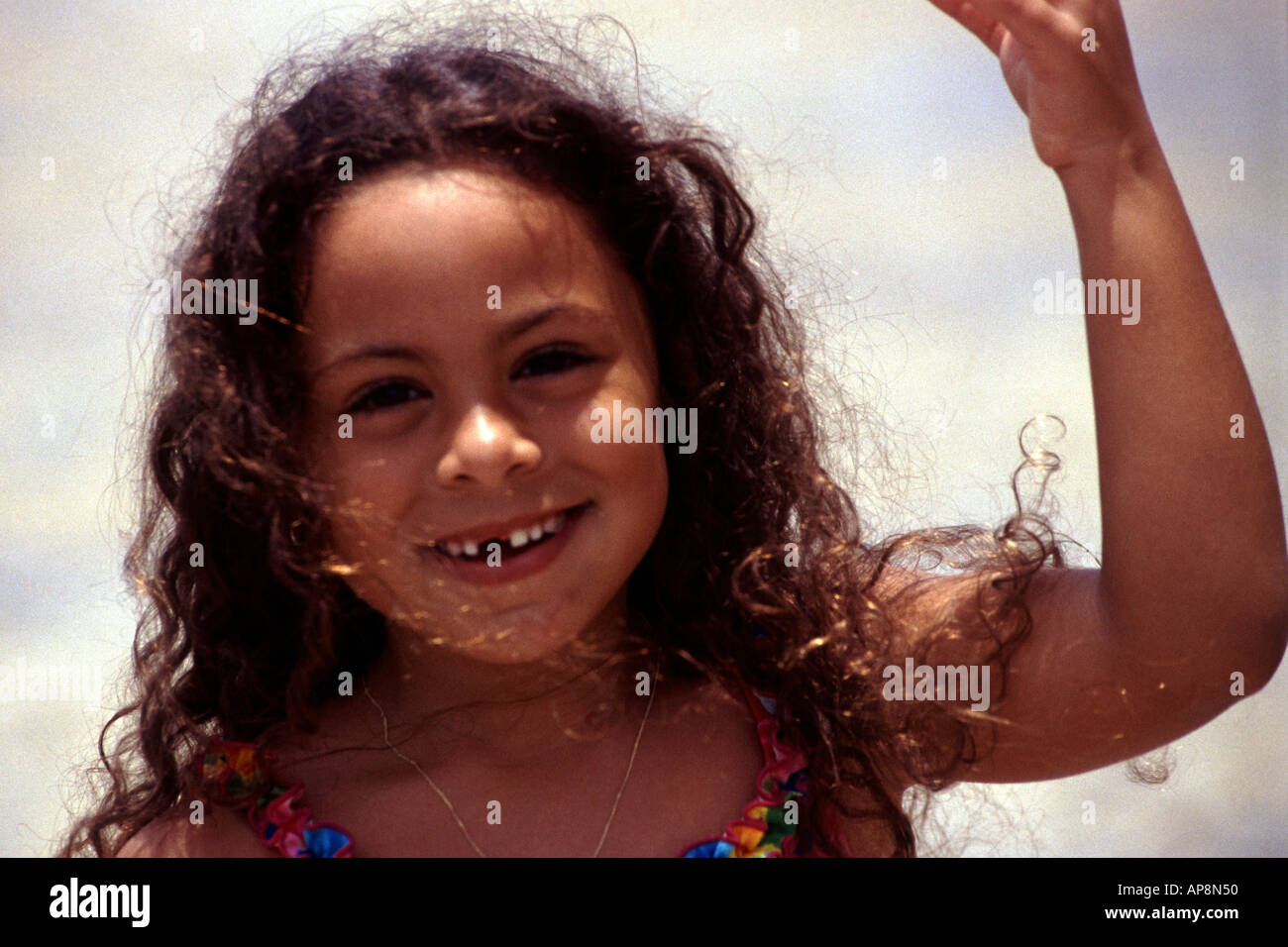 Young girl Cuba smiling Stock Photo - Alamy