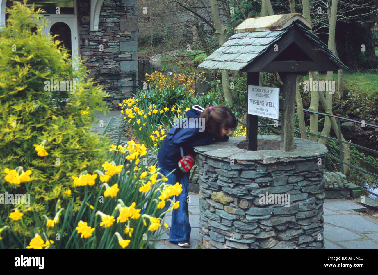 Wishing Well Grasmere Cumbria Stock Photo - Alamy