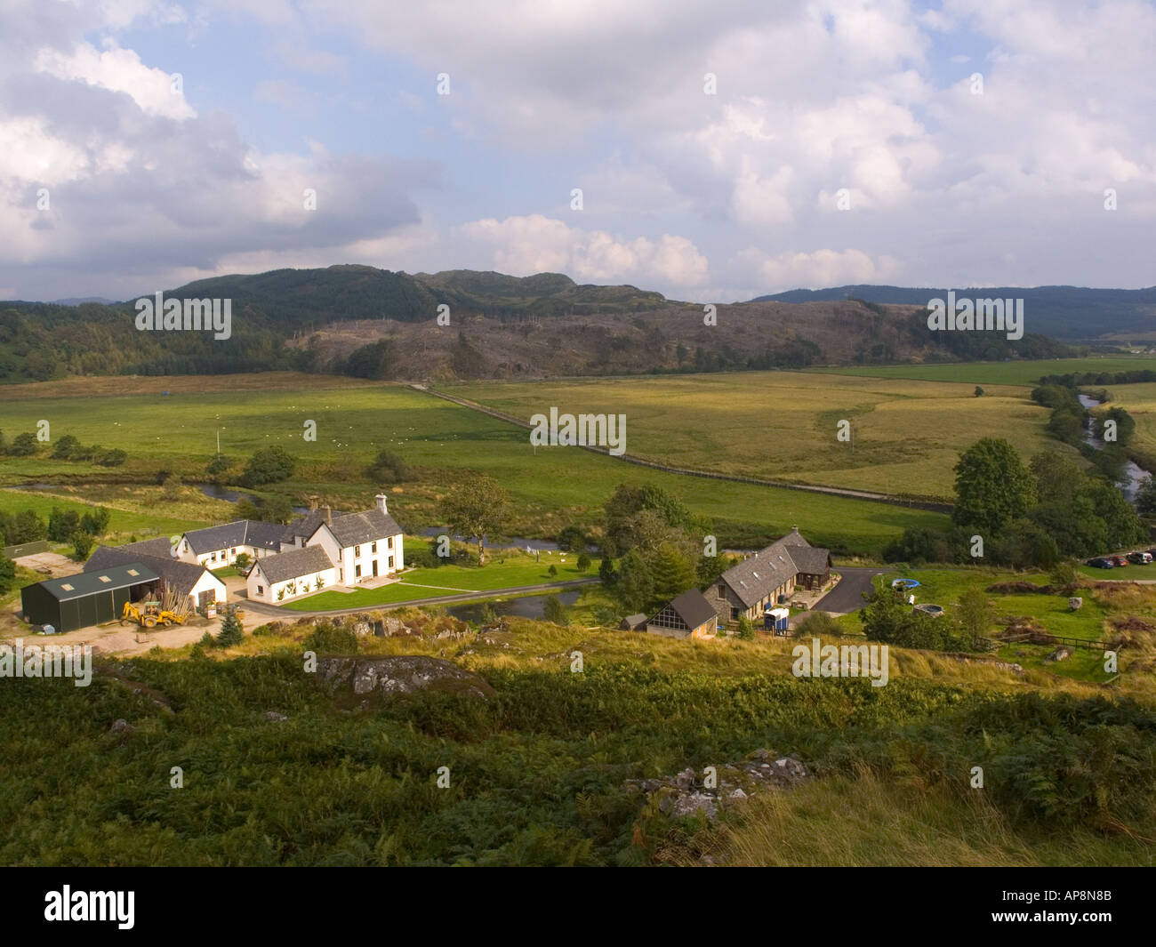 From Dunadd Fort looking to the south east Argyll Scotland Stock Photo ...
