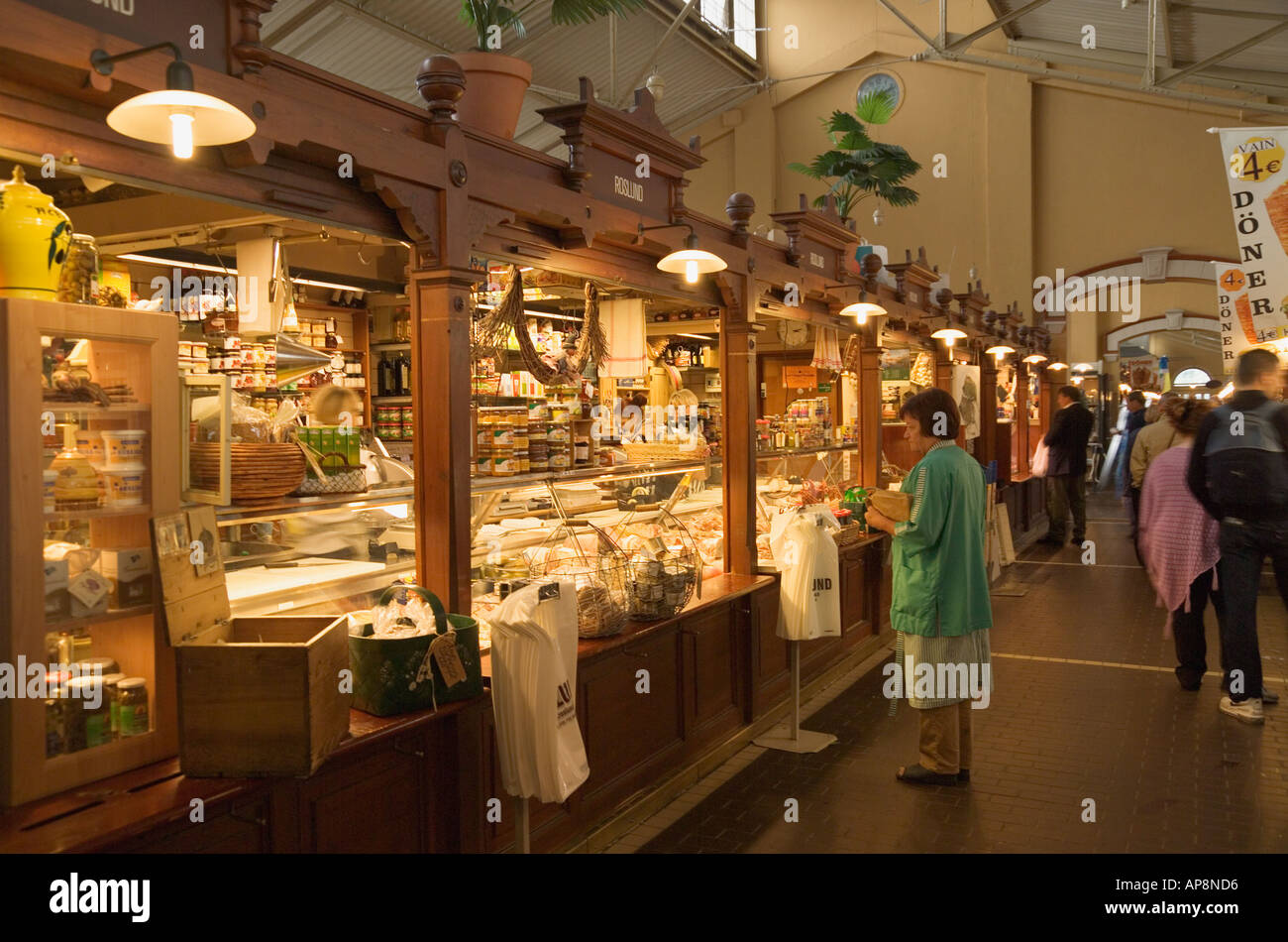 Indoor Market Hall Helsinki Finland Stock Photo - Alamy