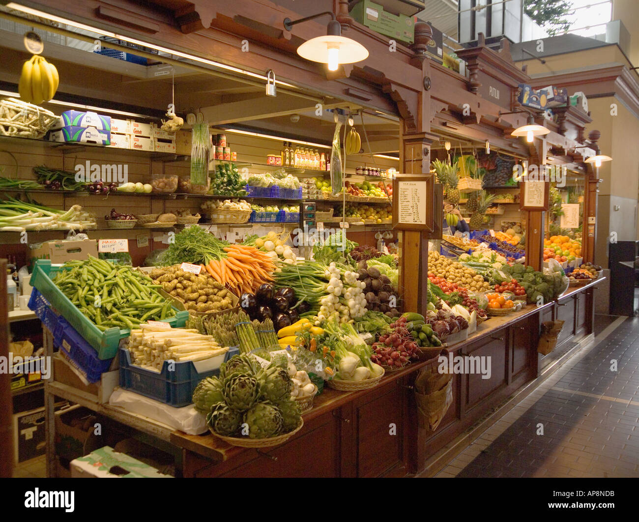 Indoor Market Hall Helsinki Finland Stock Photo - Alamy