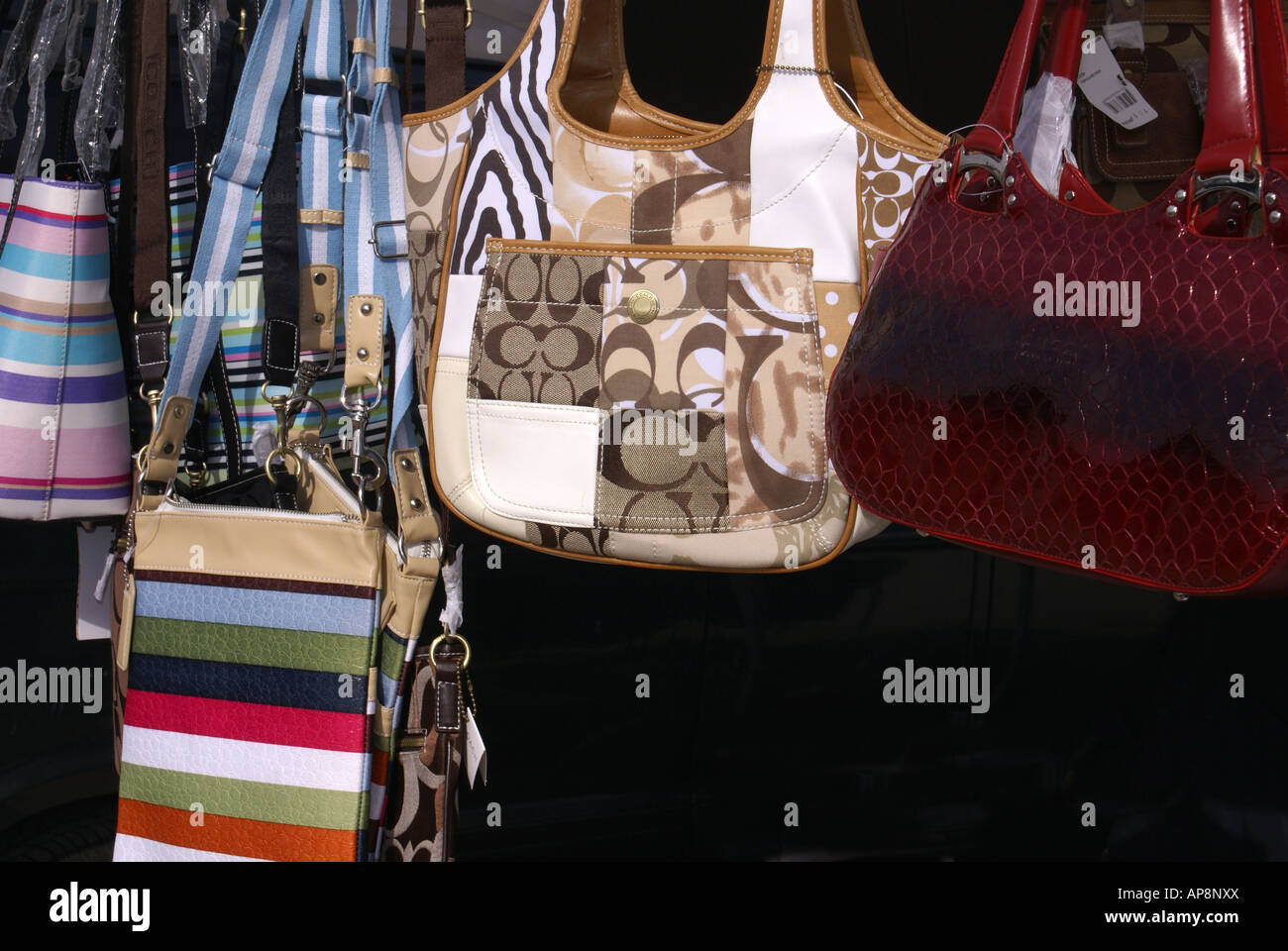 Hanging purses hi-res stock photography and images - Alamy
