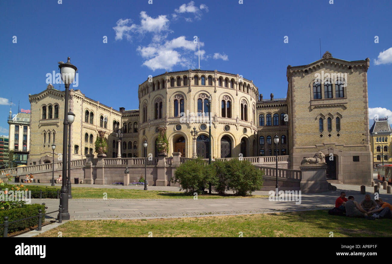 The Parliament Building Oslo Norway Stock Photo - Alamy