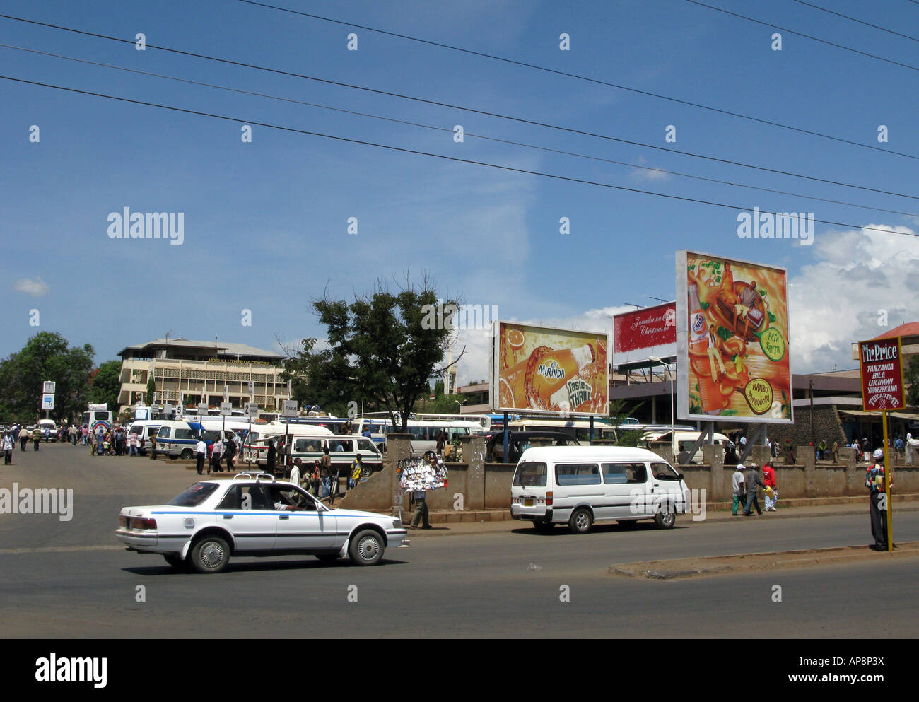 The bus station in Moshi Northern Tanzania East Africa Stock Photo - Alamy