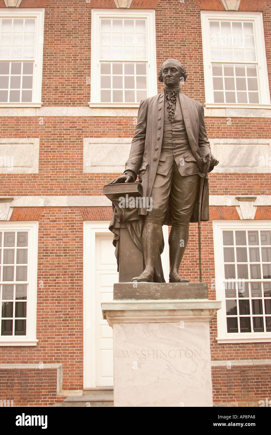 statue of George Washington Independence Hall Independence National ...