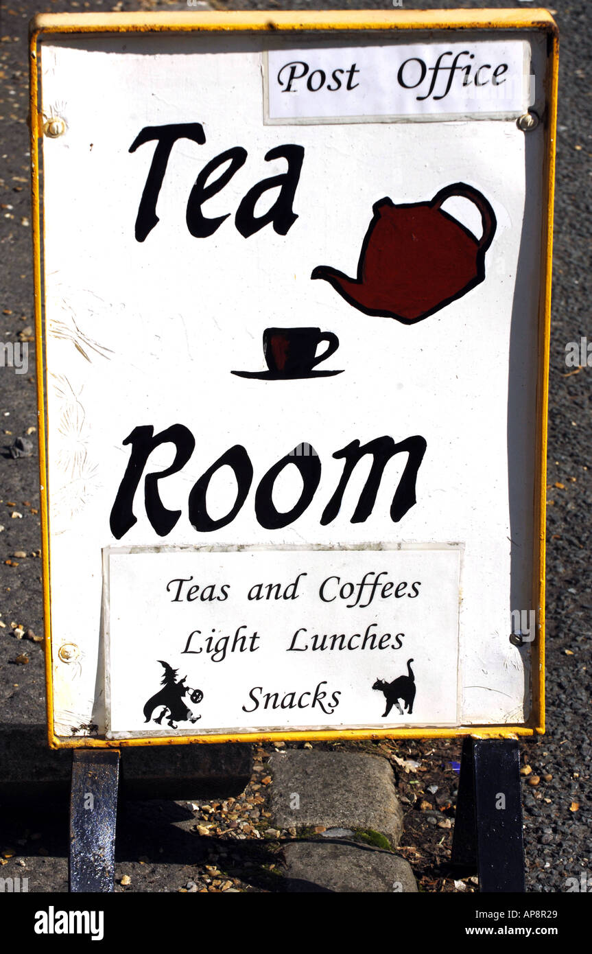 tea room sign Stock Photo - Alamy
