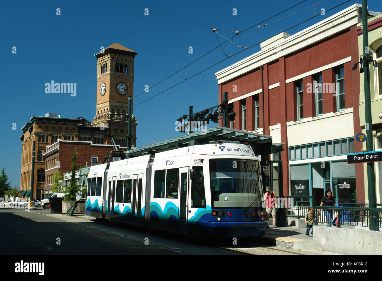 AJD52430, Tacoma, WA, Washington, Historic Downtown, Light Rail System ...