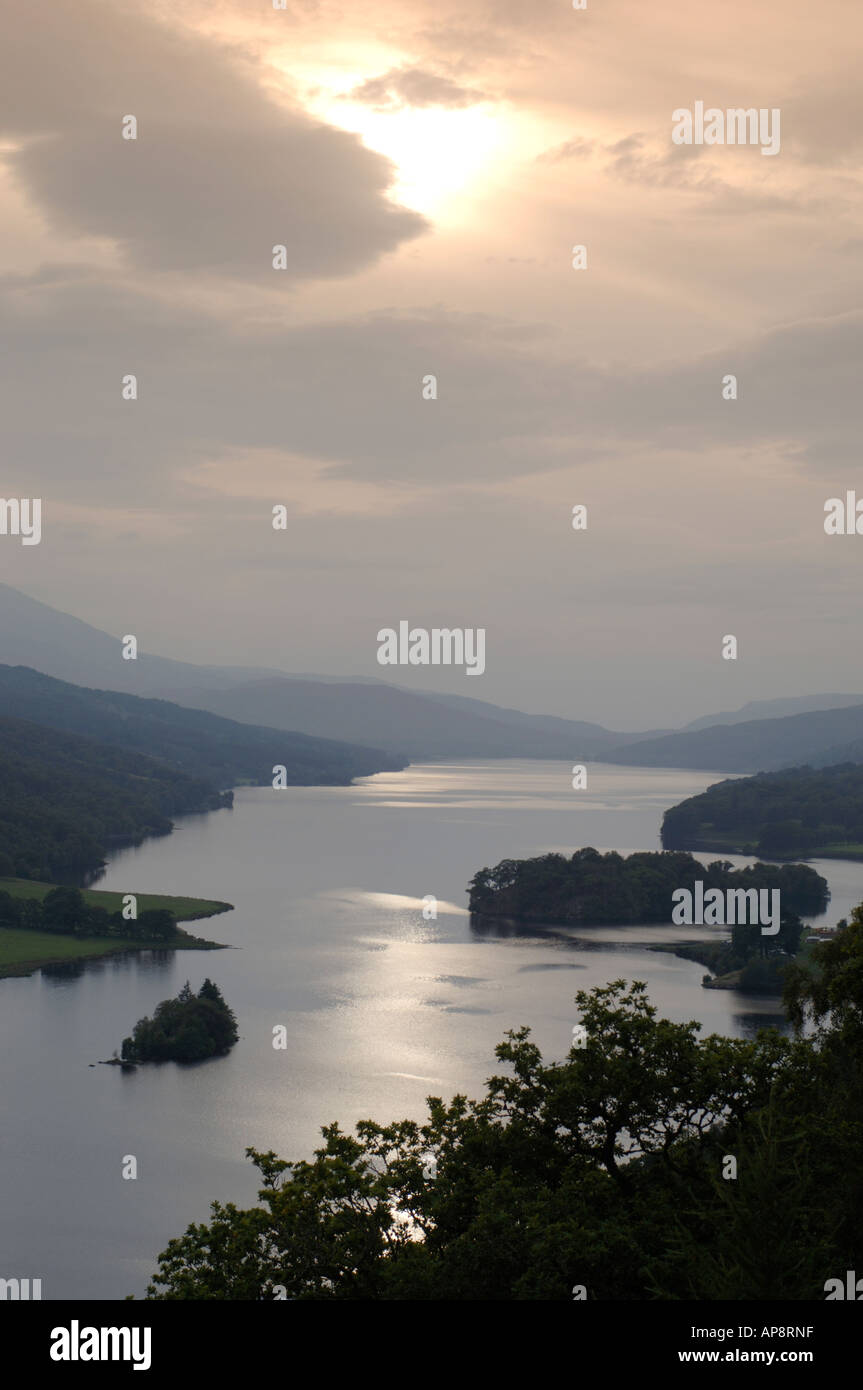 Queens View Loch Tummel, Pitlochry. Perthshire. Scotland. XPL 3397-333 ...