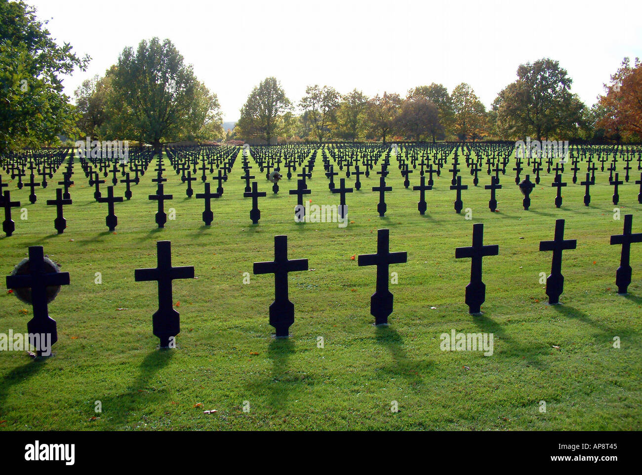 First World War graves for German soldiers in Picardie France Picture ...