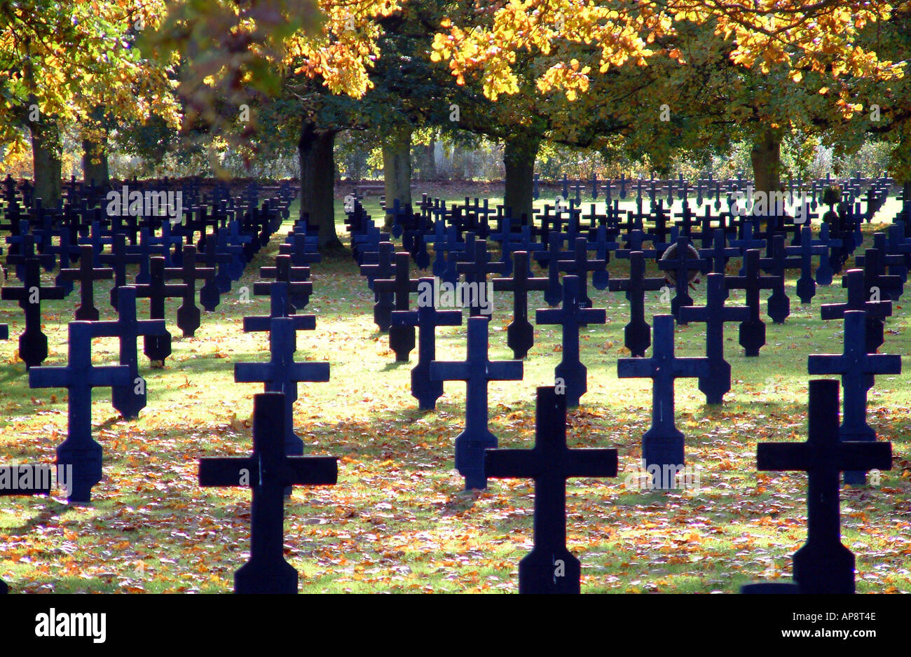 First World War graves for German soldiers in Picardie France Picture ...
