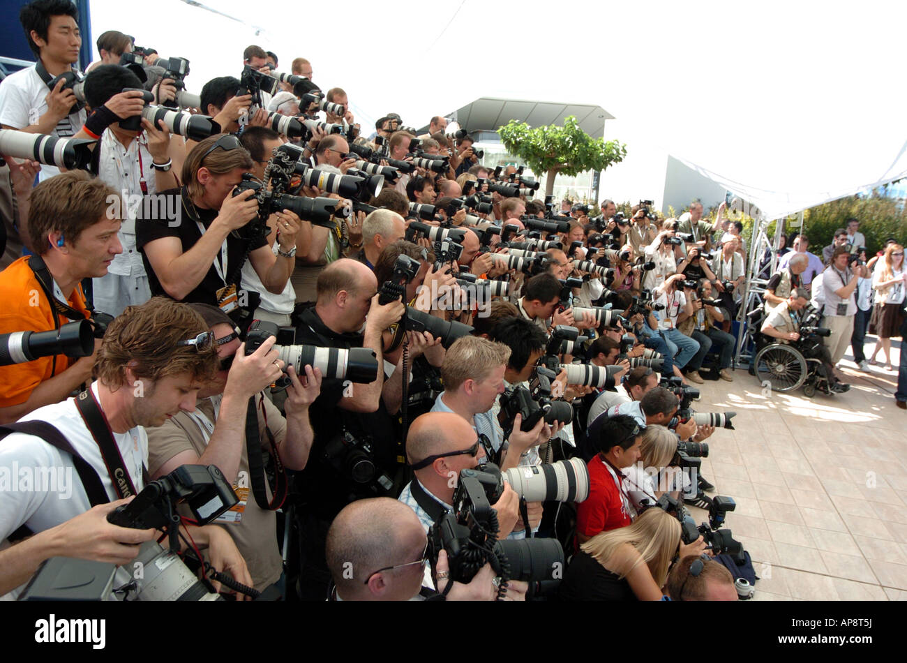 Pohotgraphers at Cannes Film Festival Cannes Farance Stock Photo - Alamy