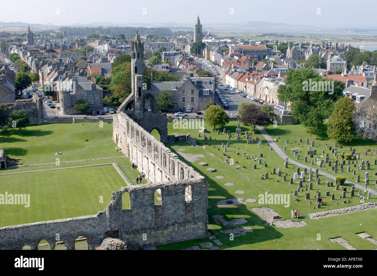 Saint St Andrews from the top of St Rule's Tower in the Cathedral ...