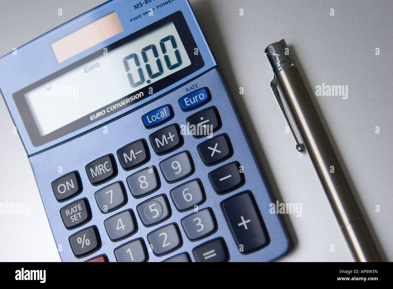 calculator solar powered Stock Photo - Alamy