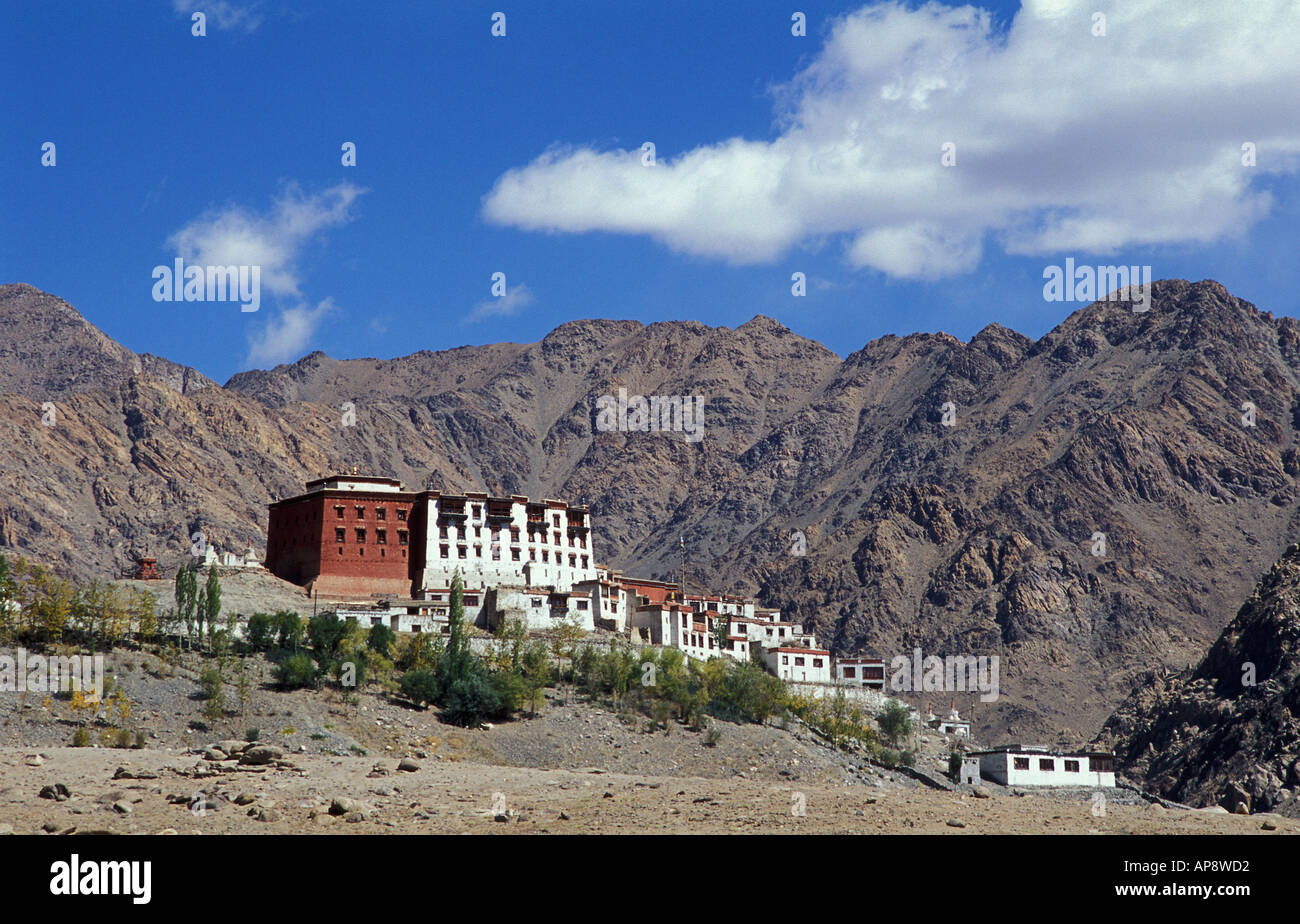 Phyang monastery set against himalayan mountains Ladakh India Stock ...