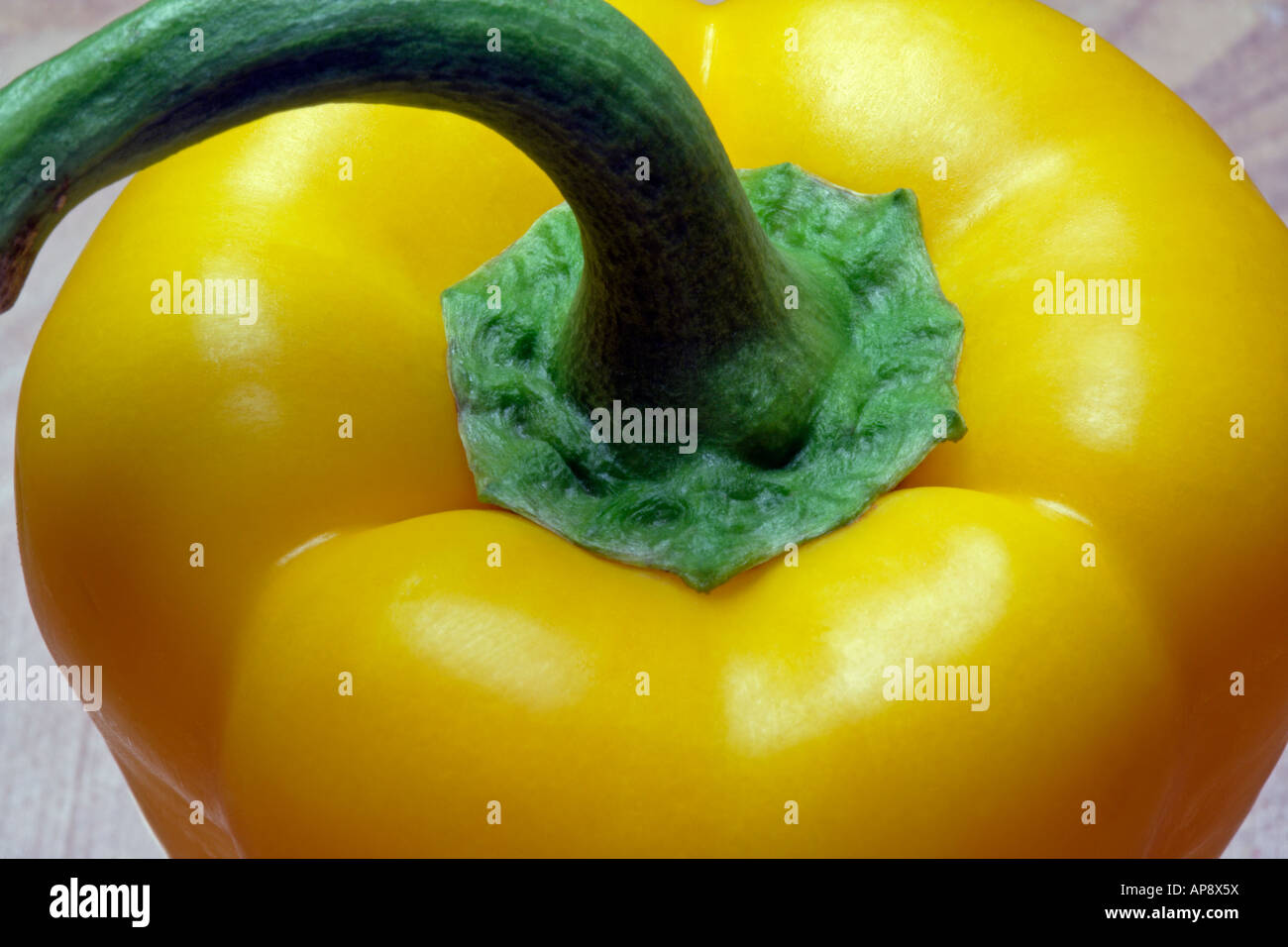 Yellow Pepper close-up Stock Photo - Alamy