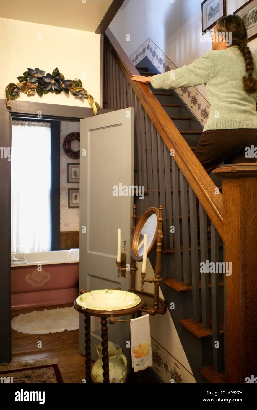 Upstairs and downstairs house hi-res stock photography and images - Alamy