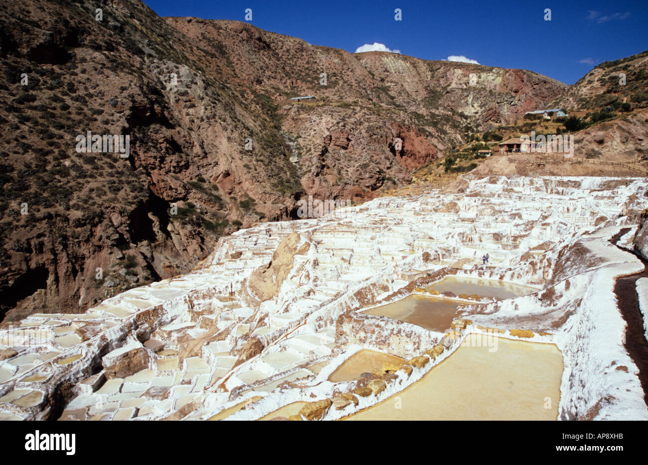 Salt Pans at Maras Sacred Valley Cusco Peru Stock Photo - Alamy