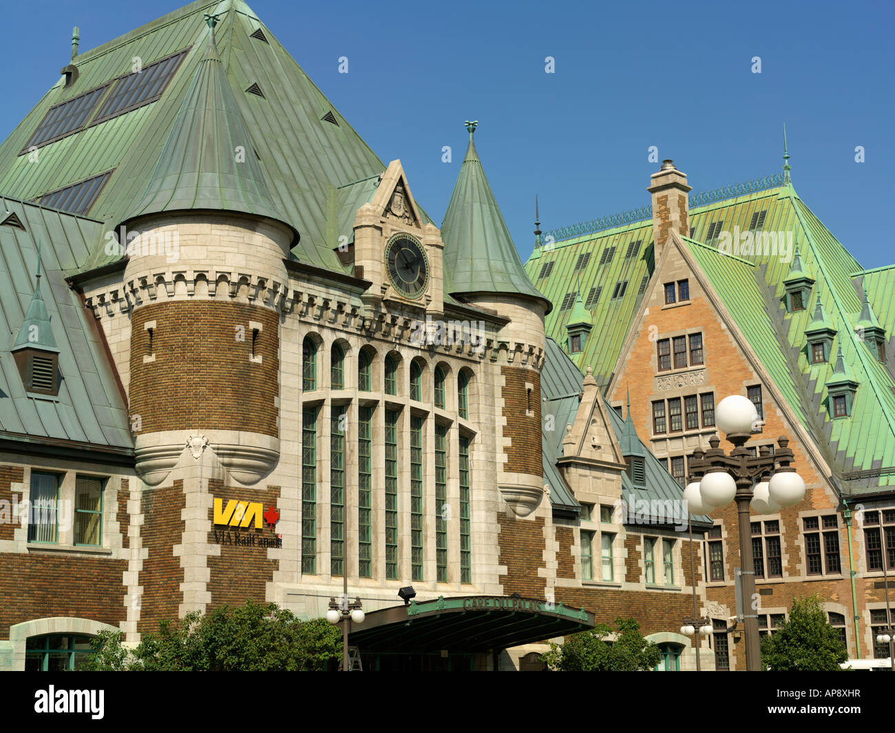 Canada Quebec Quebec City Via train station Palais station in the ...