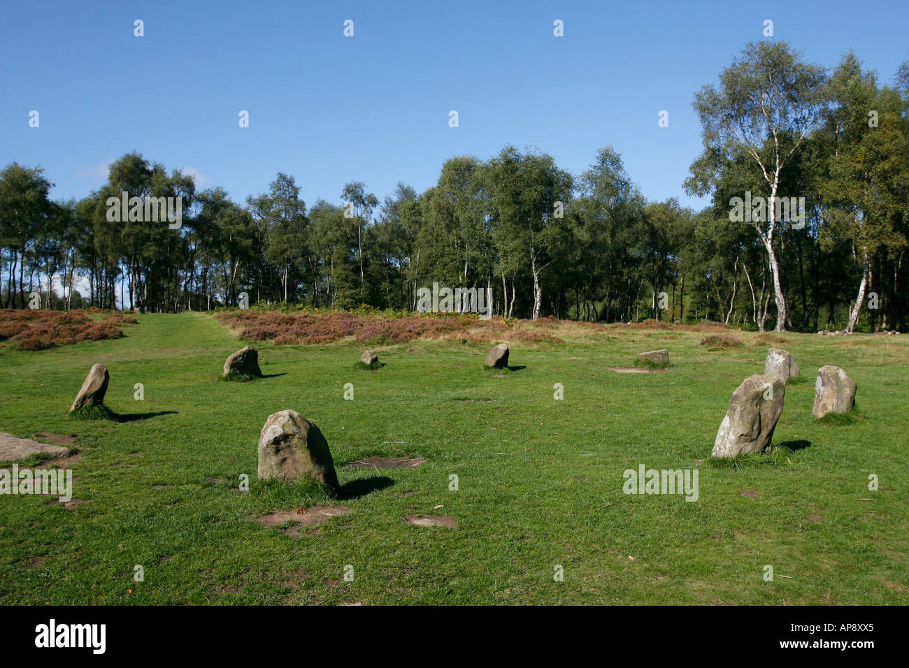 The Nine Ladies Stone Circle Stanton Moor Peak District National Park ...