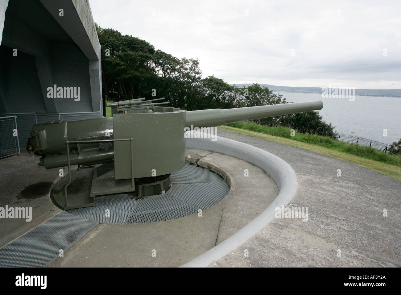 coastal Defence naval gun at Grey Point Fort Helens Bay County Down ...