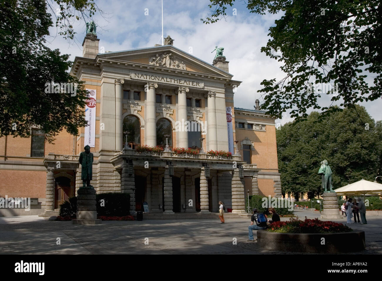 Front entrance and facade National Theater Oslo Norway Stock Photo - Alamy
