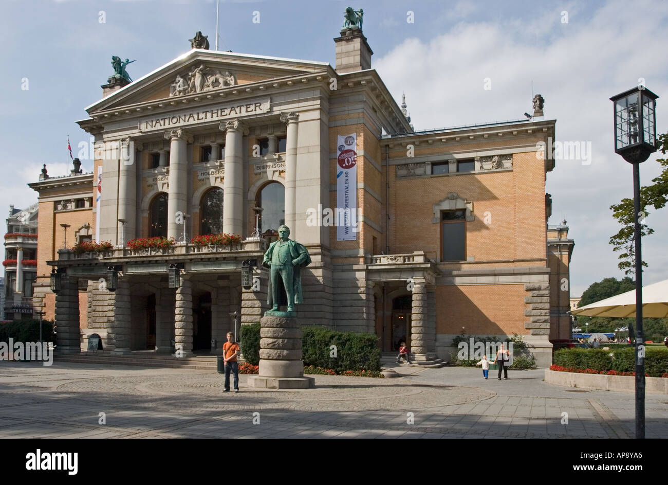 Front entrance and facade National Theater Oslo Norway Stock Photo - Alamy
