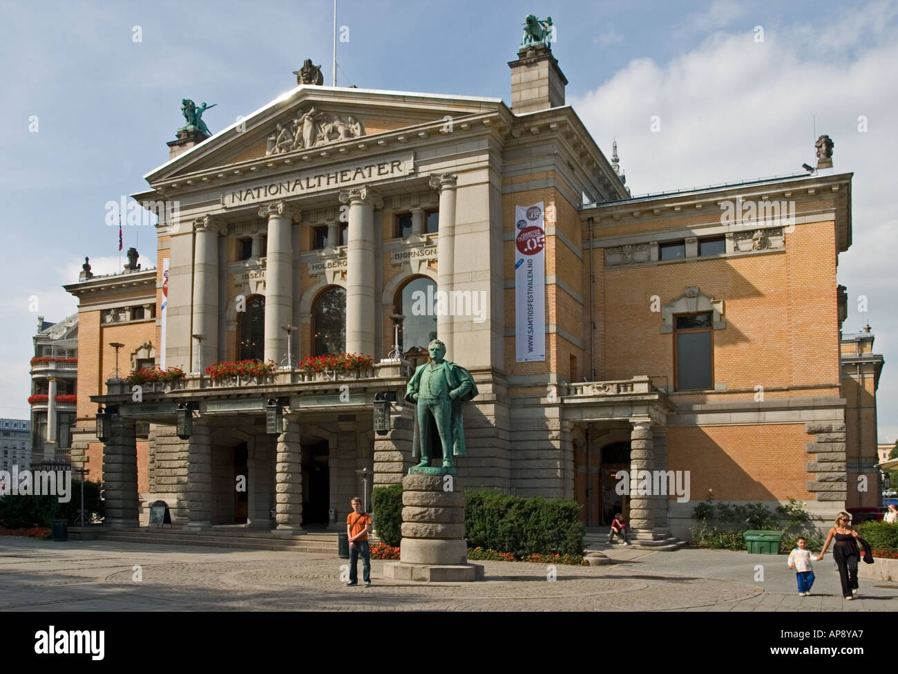 Front entrance and facade National Theater Oslo Norway Stock Photo - Alamy