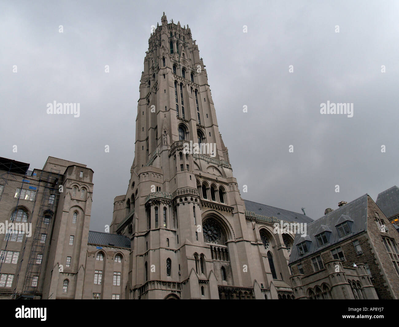 Riverside church in New York City on Manhattan's upper west side, on a ...