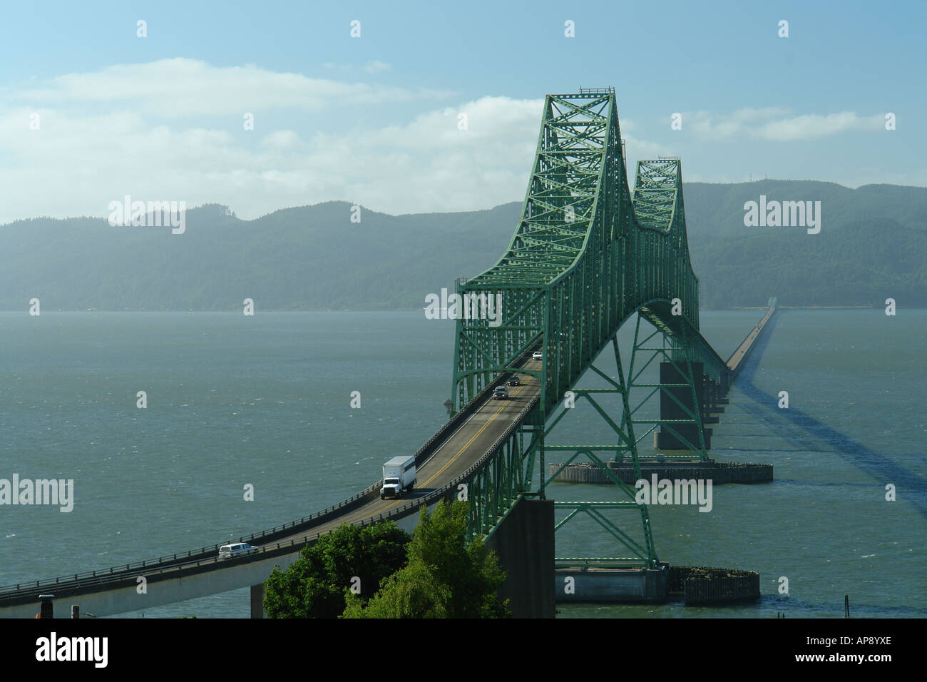 Astoria megler bridge aerial hi-res stock photography and images - Alamy