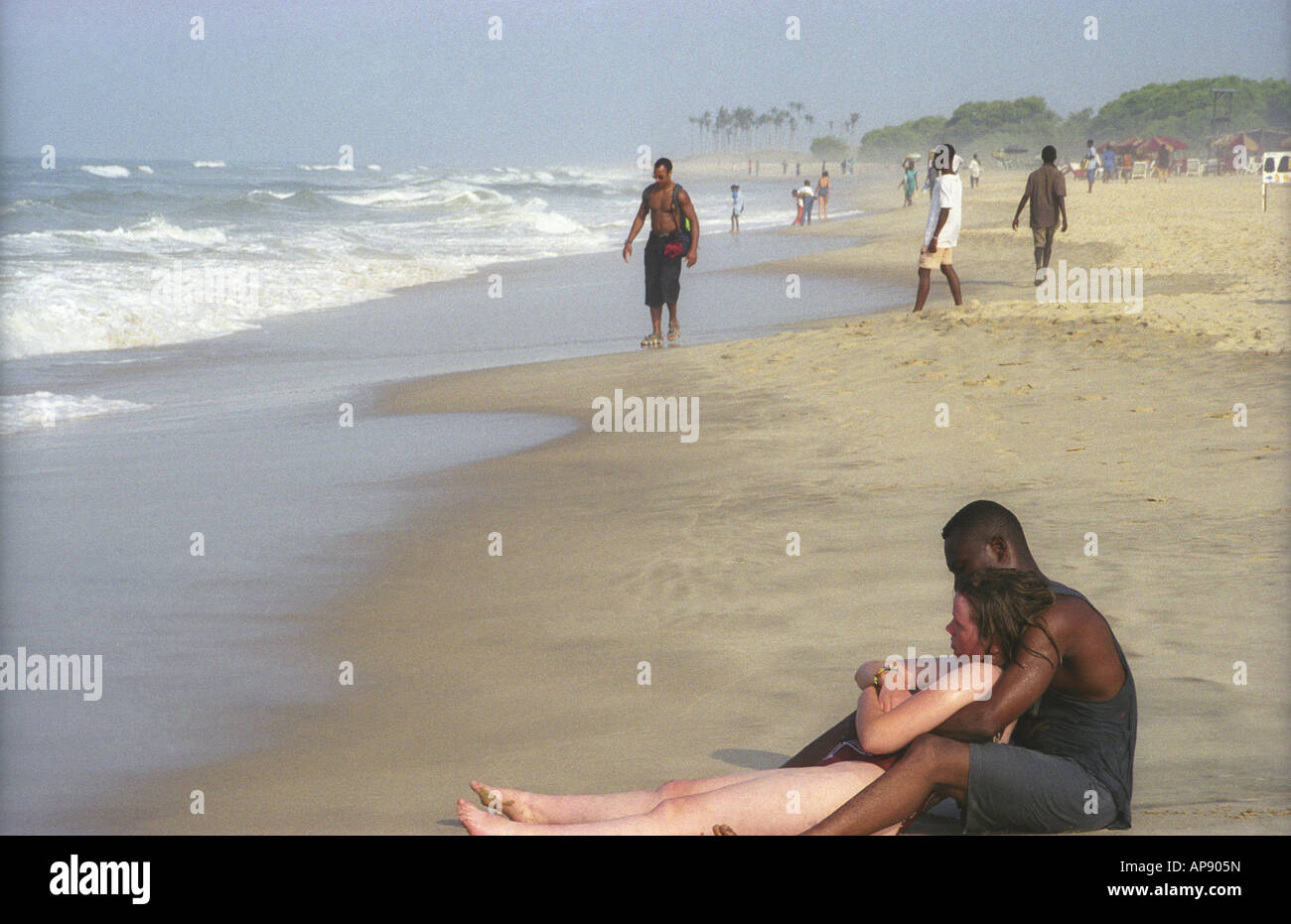 Young Mixed Race Couple Of Black African Man And White Caucasian Woman