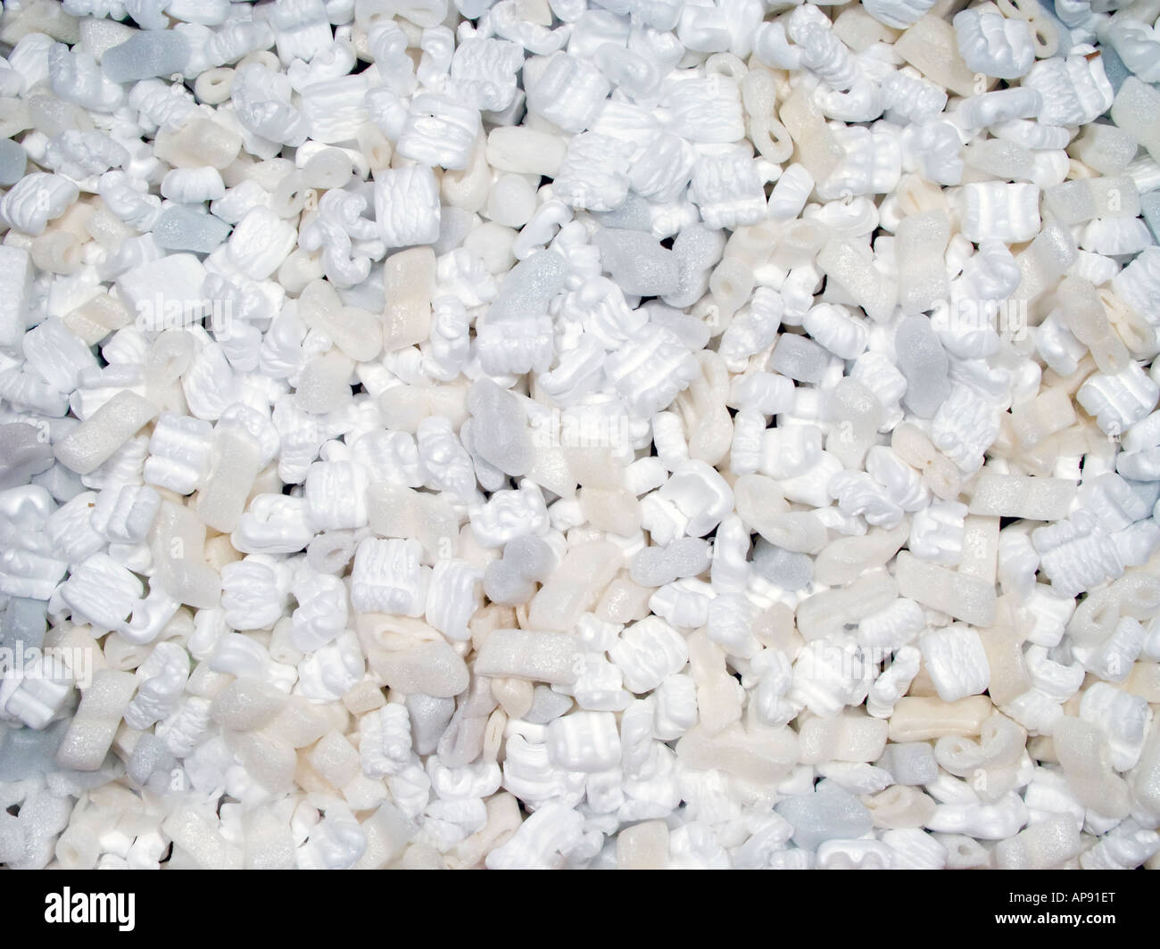 Package padding made of styrofoam Stock Photo - Alamy