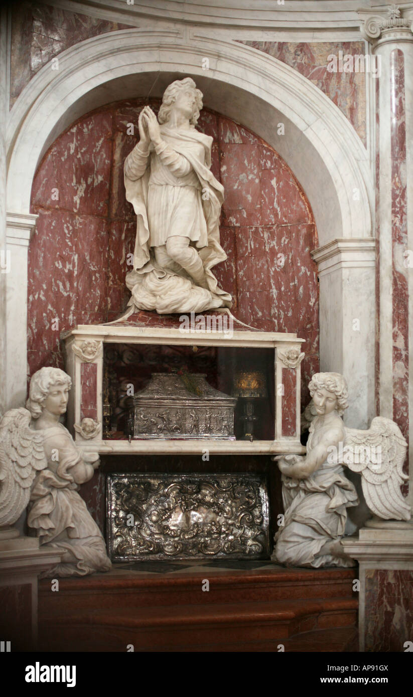 Shrine with the relics of St Tryphon in St Tryphon's Cathedral in the ...