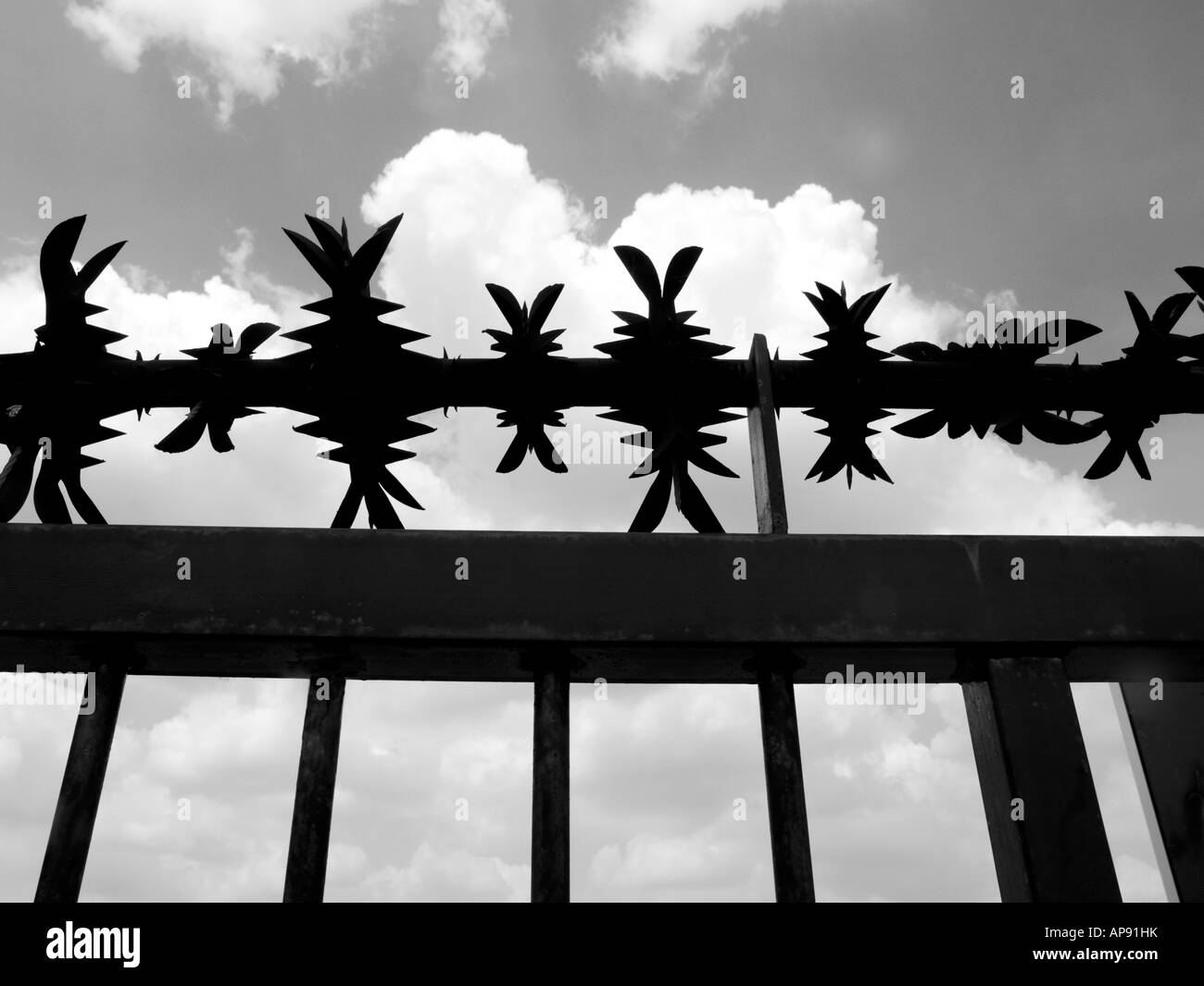 Barbed wire gate hi-res stock photography and images - Alamy