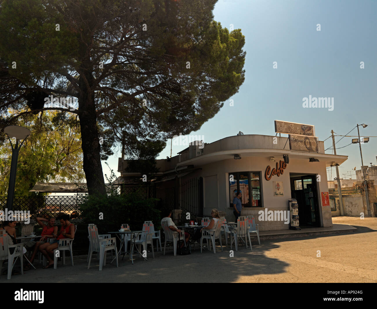Art Deco Cafe Noto Sicily Italy Stock Photo - Alamy