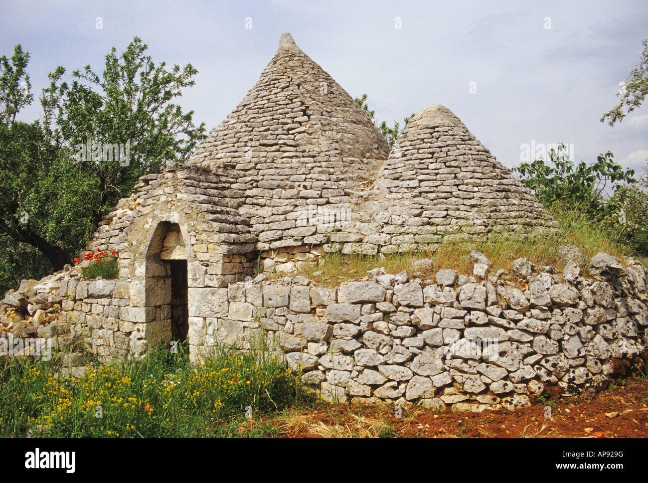 Italy Puglia Trulli Region Trulli farm storage building Stock Photo - Alamy
