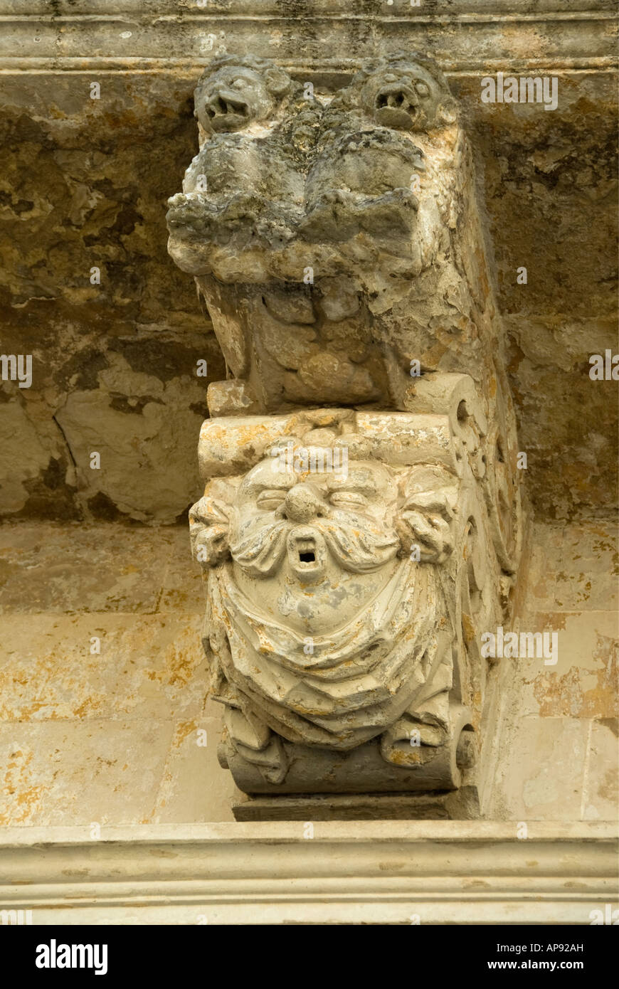 Lecce, Puglia. Corbel in the Barocco Leccese style (Baroque of Lecce ...