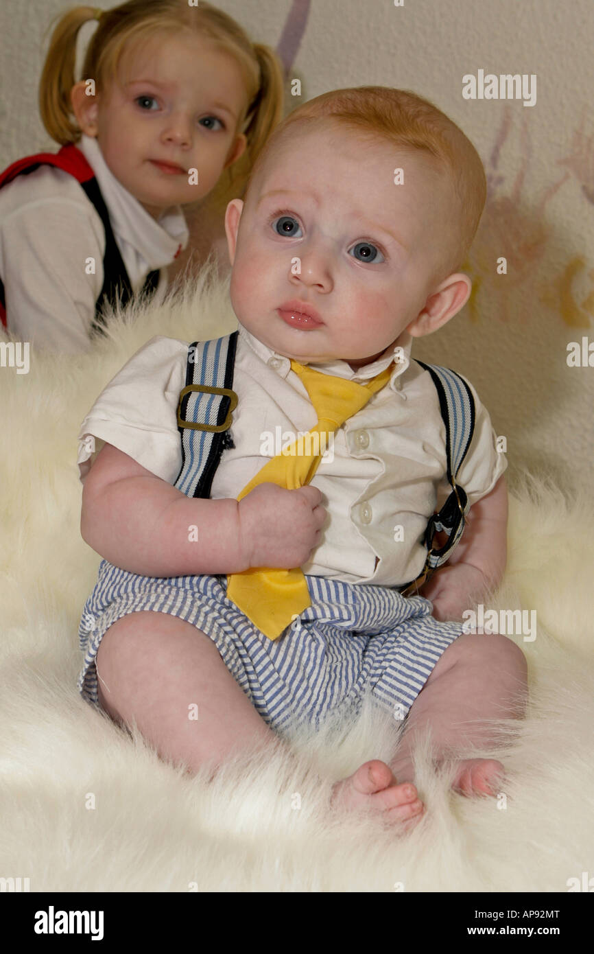 Infant Child Male and Toddler Female Models Stock Photo - Alamy