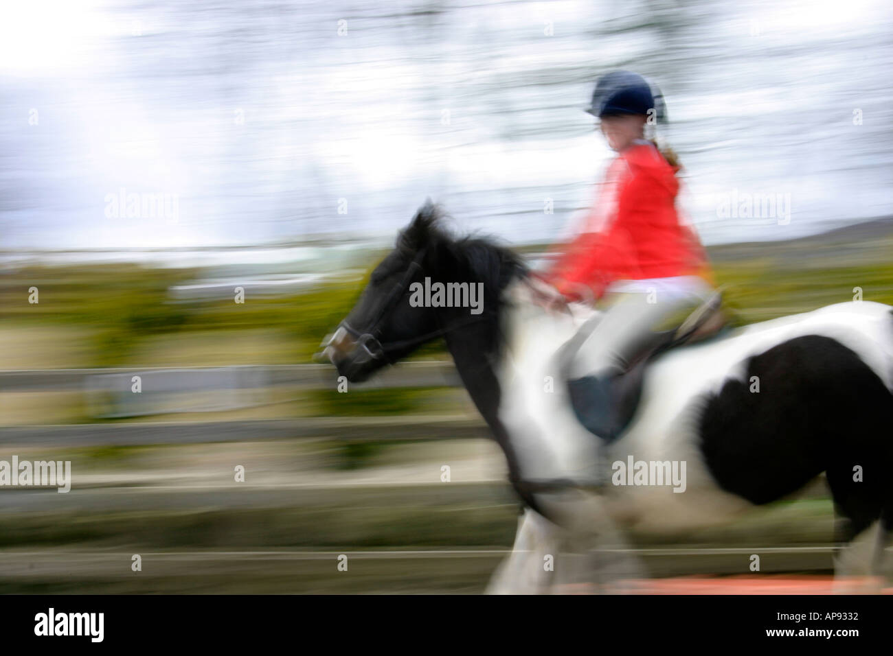 Horse and rider Stock Photo - Alamy