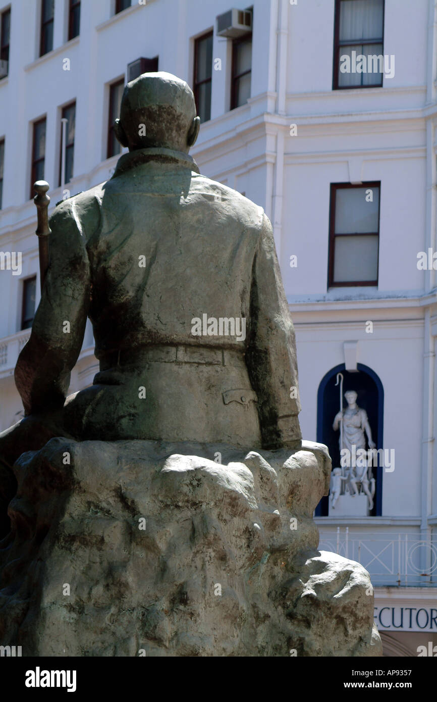 Cape Town South Africa RSA General Smuts statue standing in the City ...