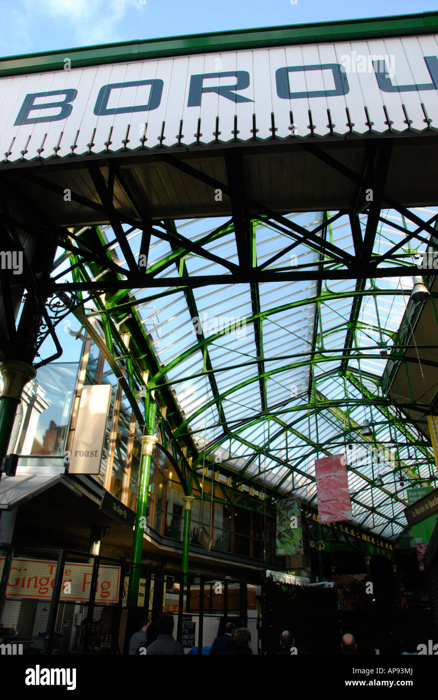 Borough Market near London Bridge, Southwark, London, England Stock ...