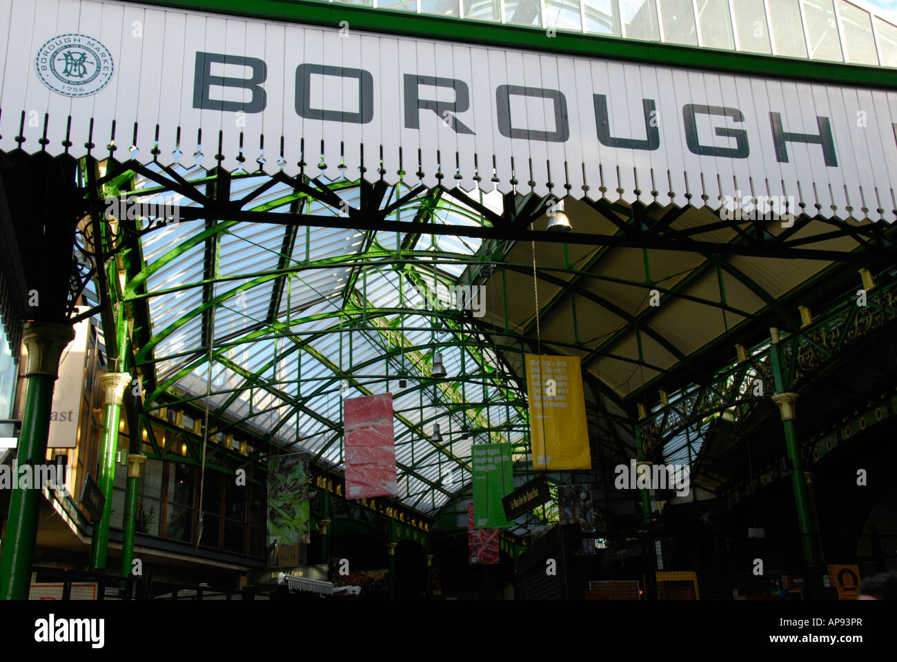 Borough Market near London Bridge Southwark London England Stock Photo ...