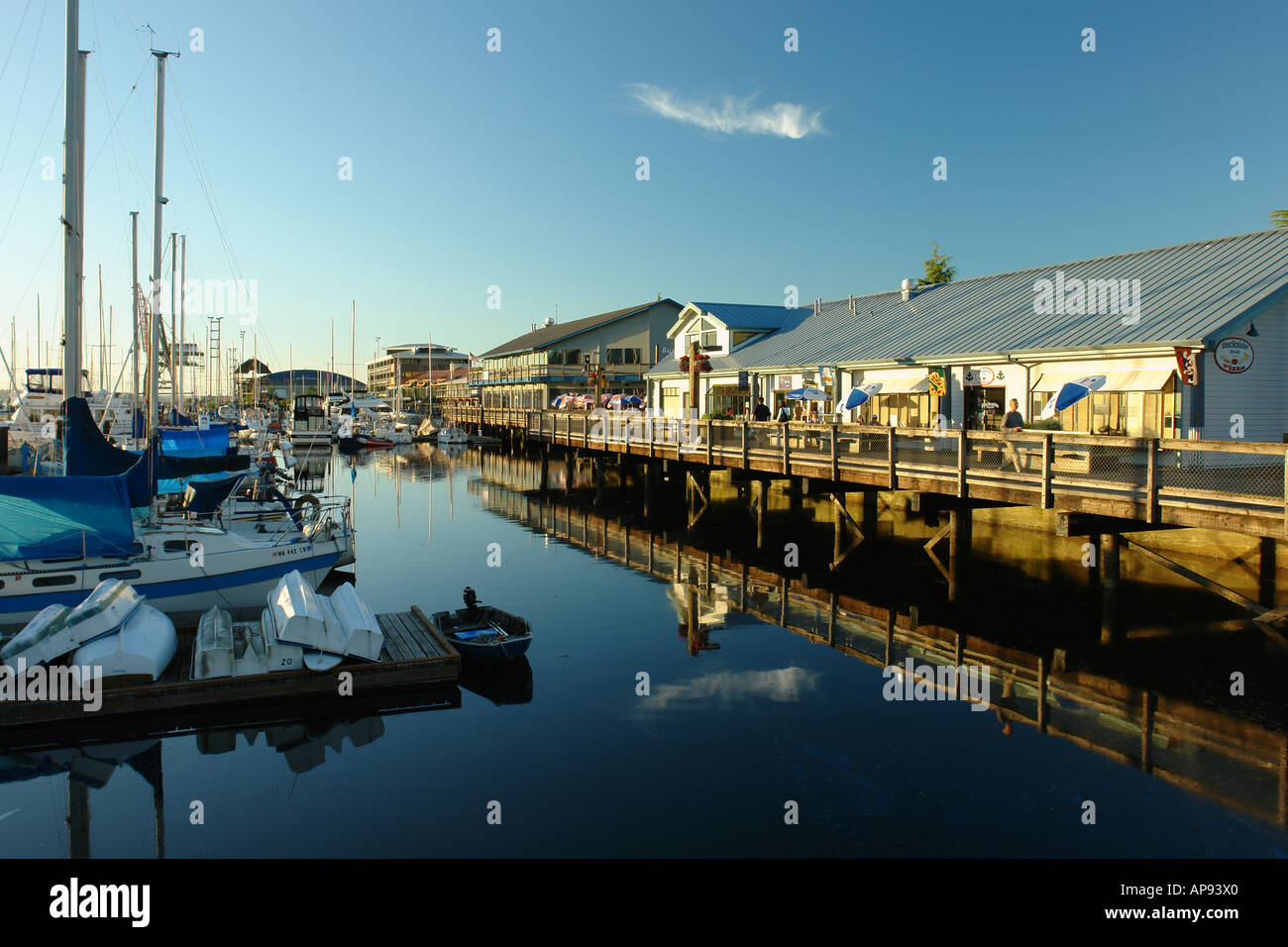 AJD52287, Olympia, WA, Washington, Puget Sound, Percival Landing Park ...