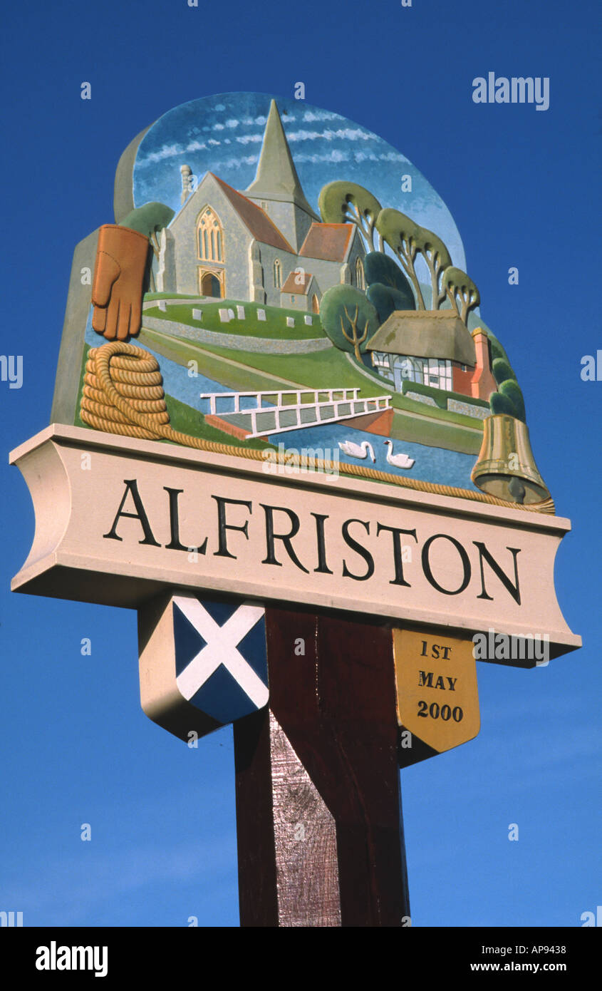 Alfriston church sign hi-res stock photography and images - Alamy