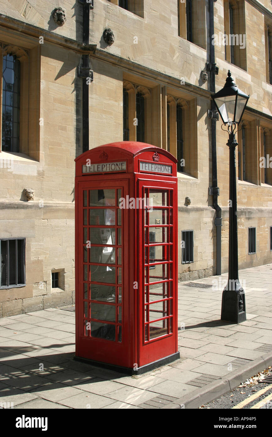 An Oxford telephone box Stock Photo - Alamy