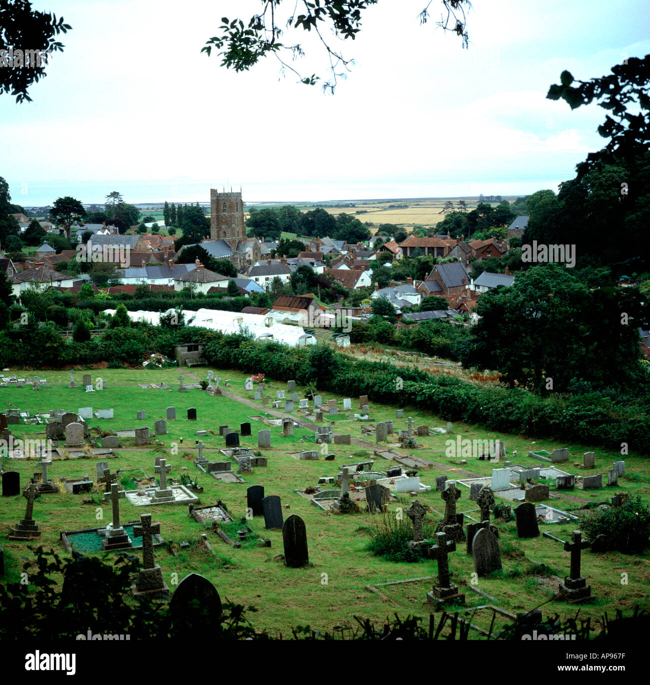 Dunster village Somerset England Stock Photo - Alamy