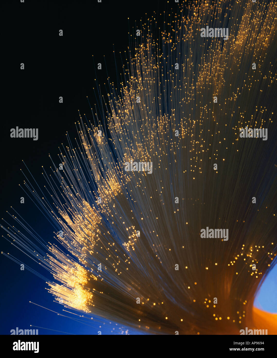 Fiber Optic filaments Stock Photo - Alamy