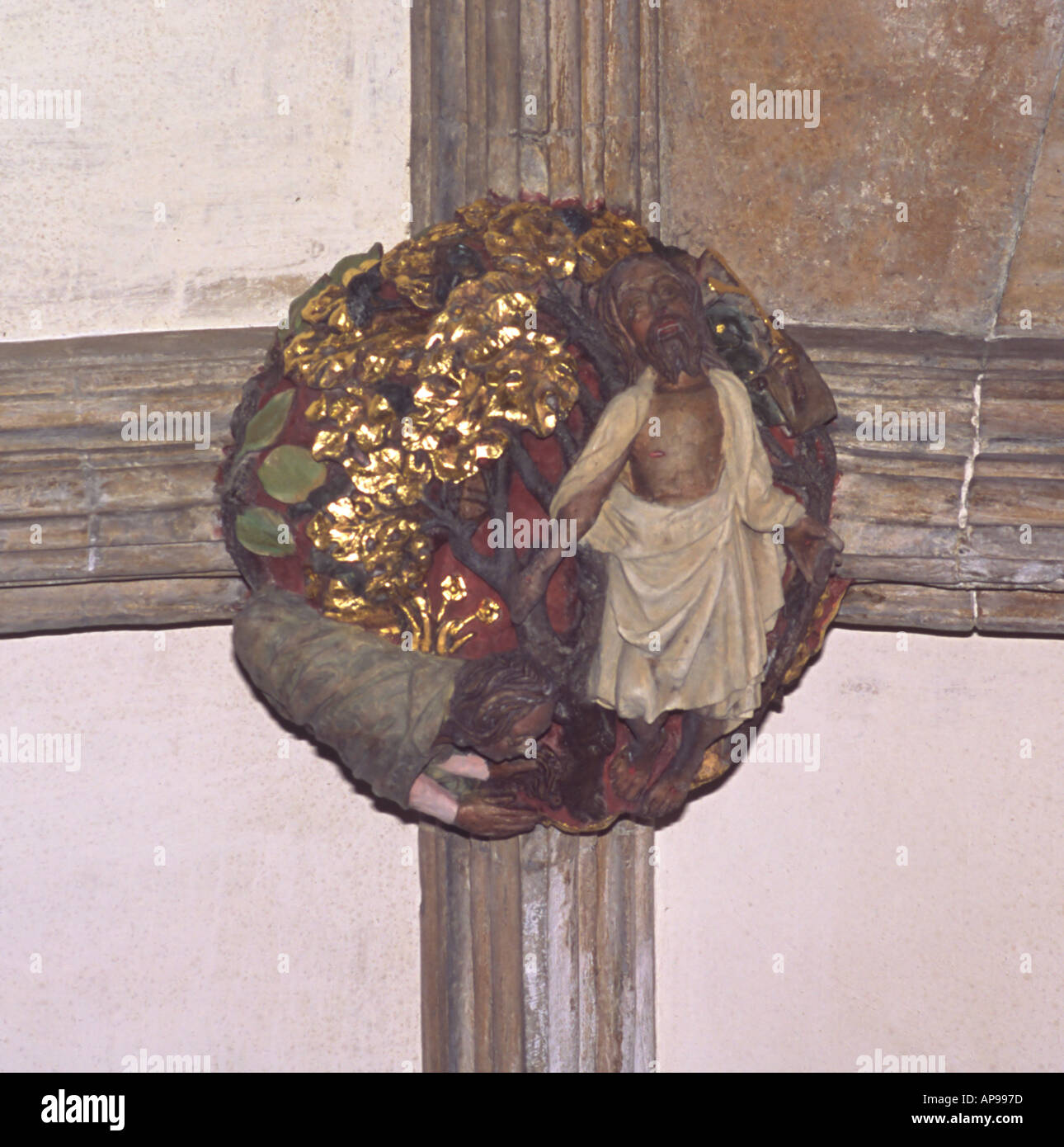 roof boss Norwich Cathedral Stock Photo - Alamy