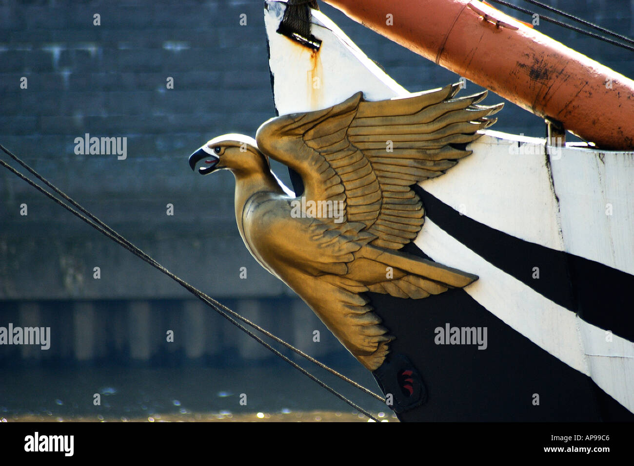 Bow of an old sailing ship Stock Photo - Alamy